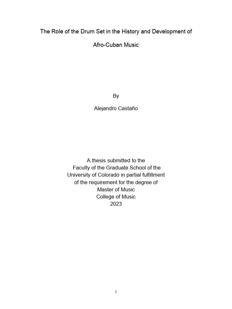 Afro Cuban Cowbell Patterns | PDF | Musicology