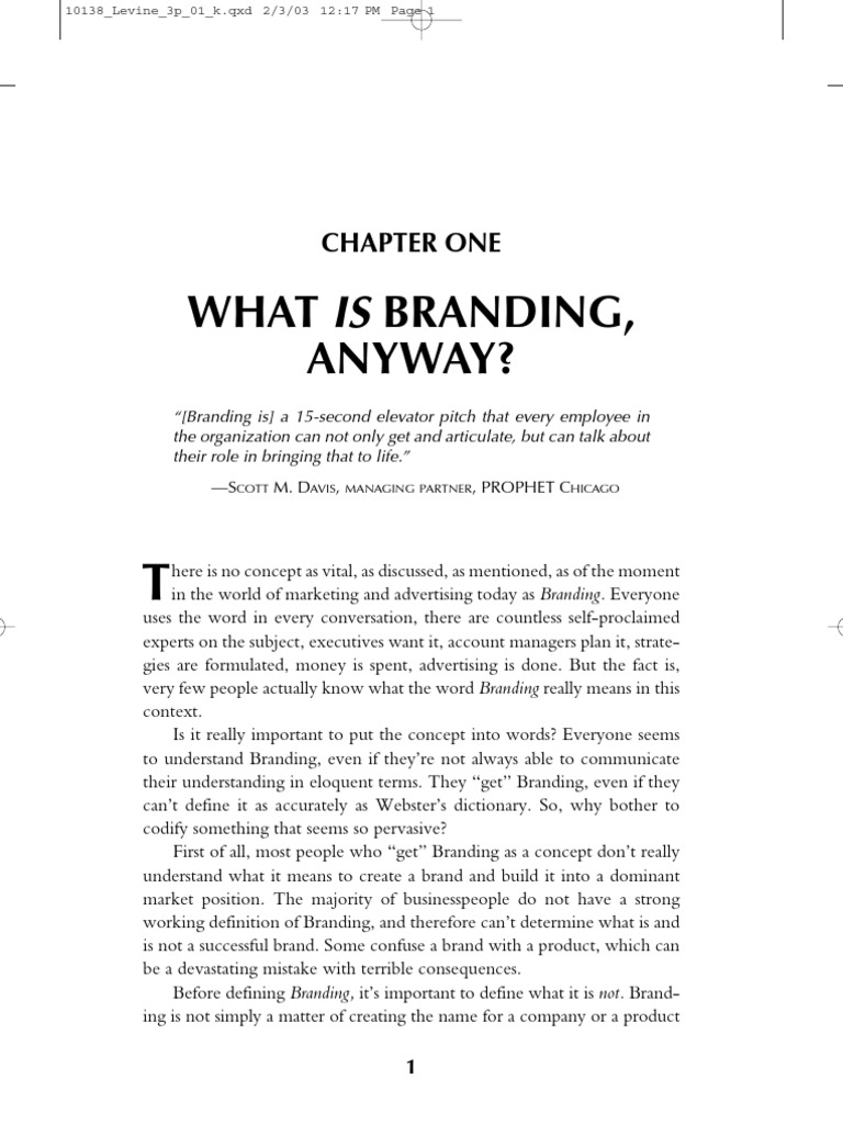 Understanding Branding Basics | PDF