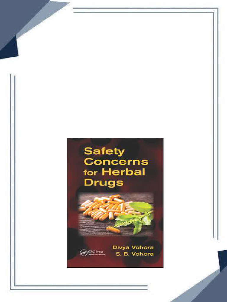 Safety Concerns For Herbal Drugs 1st Edition: Divya Vohora (Author ...