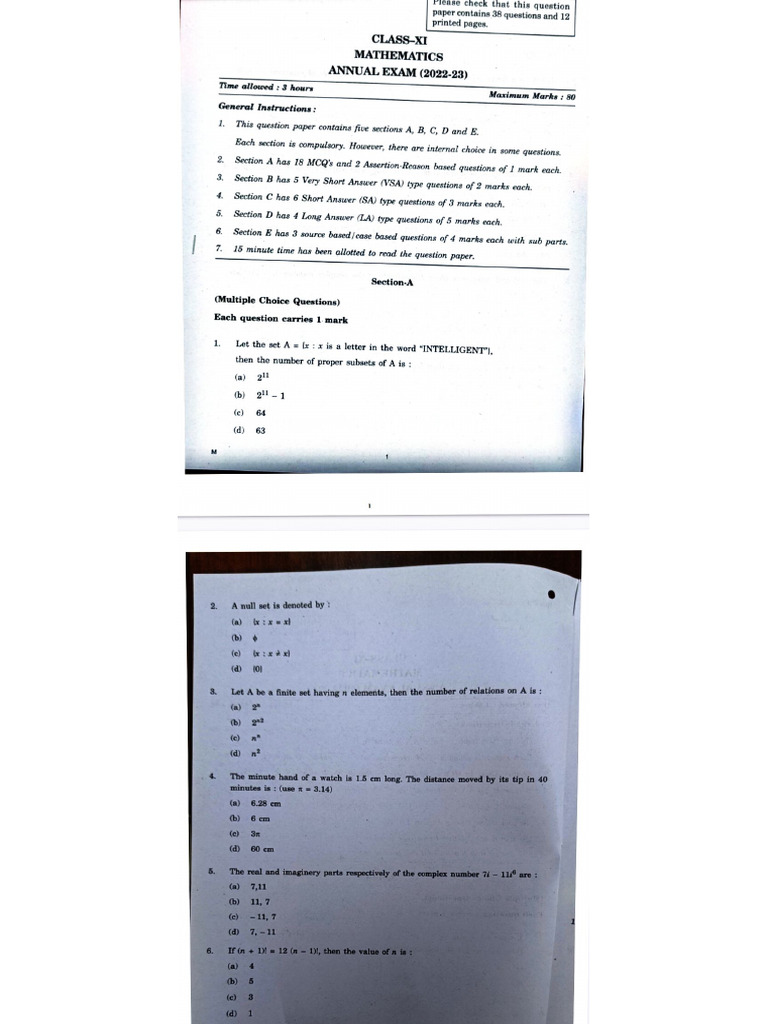 Sample Paper 2 | PDF