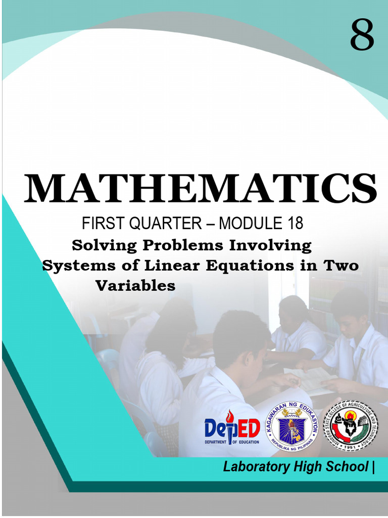 WEEK 18 | PDF | Equations | System Of Linear Equations