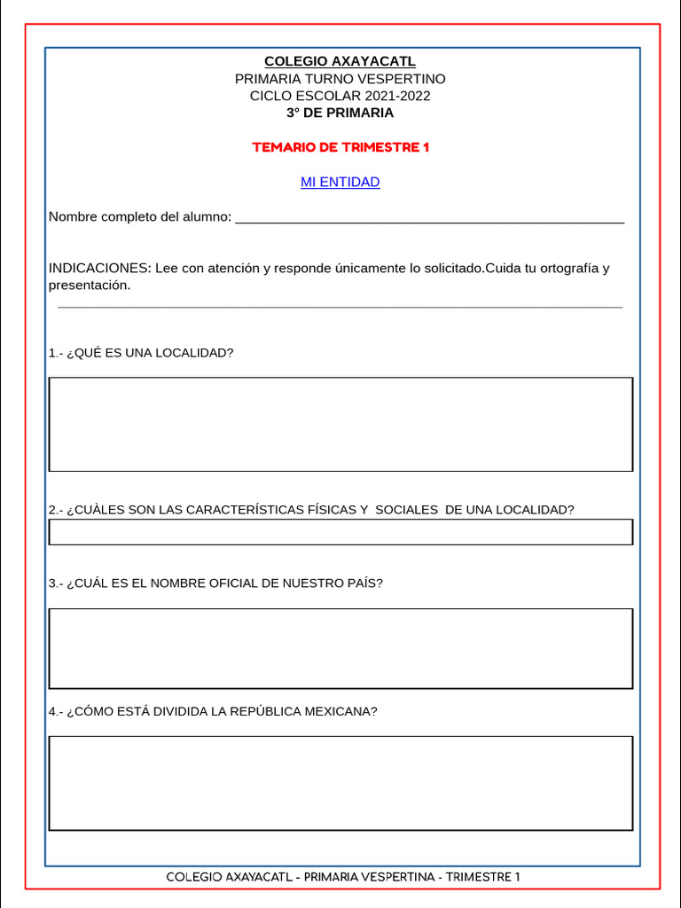 3° PV - Mi Entidad - Trim1 | PDF
