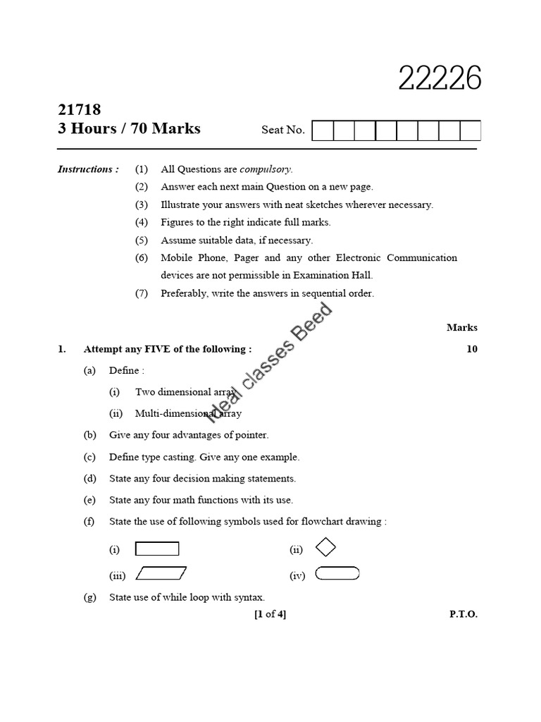 PIC (All Papers) | PDF | Pointer (Computer Programming) | Computer Program
