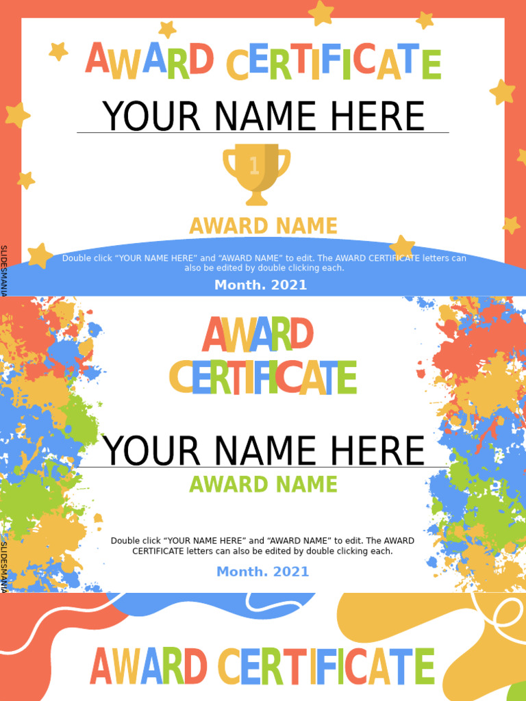 End of Year Awards SlidesMania | PDF