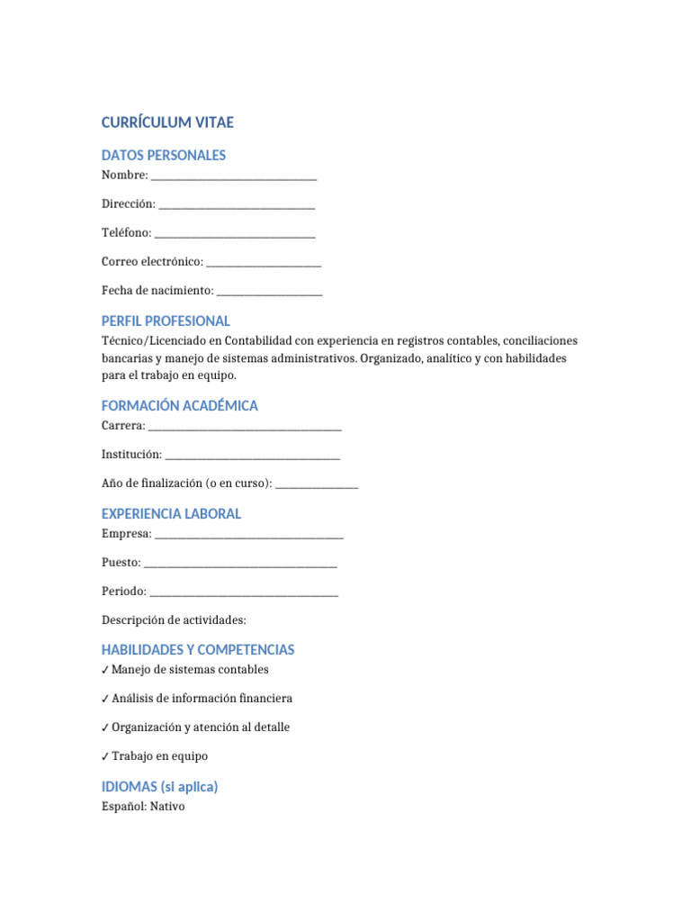 CV_Auxiliar_Contable | PDF