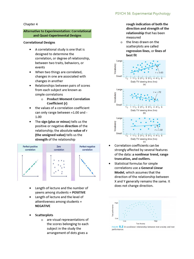 Chapter 4 EXPIREMENTAL PSYCH | PDF | Linear Regression | Regression Analysis