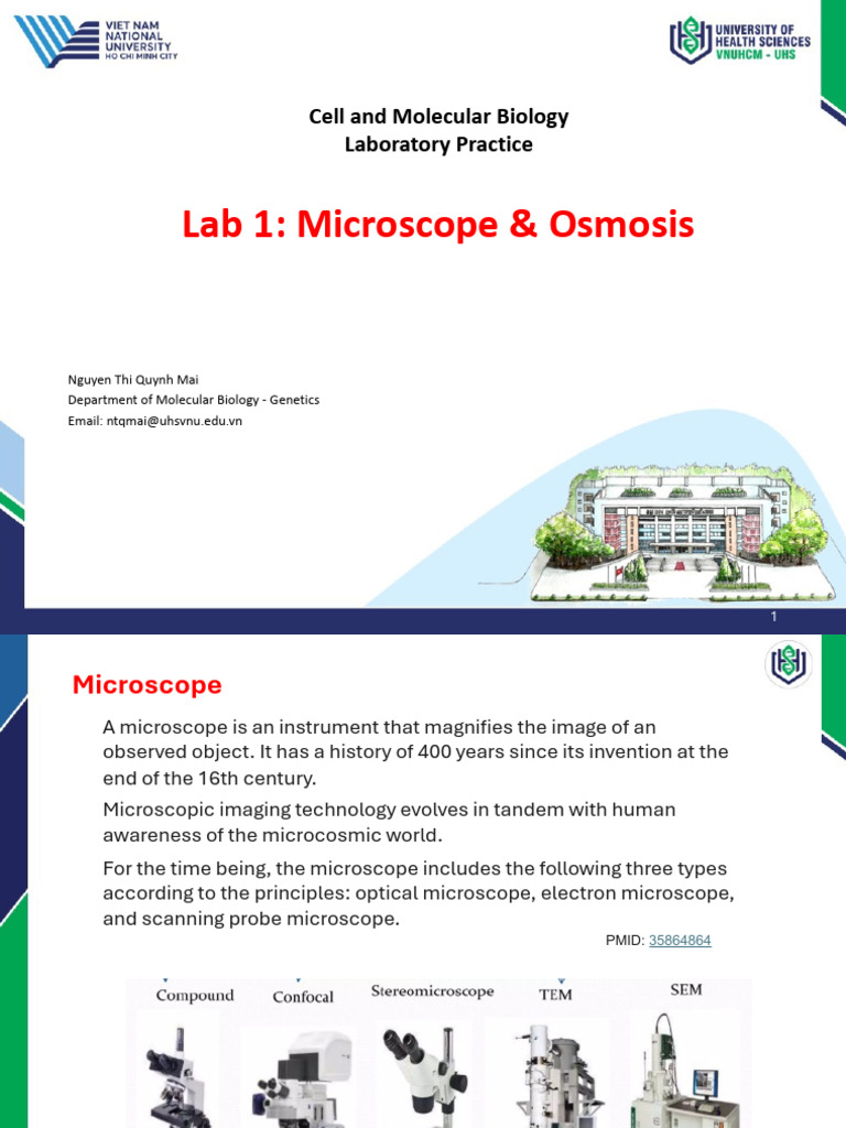 Lab1 Microscope | PDF | Microscope | Osmosis