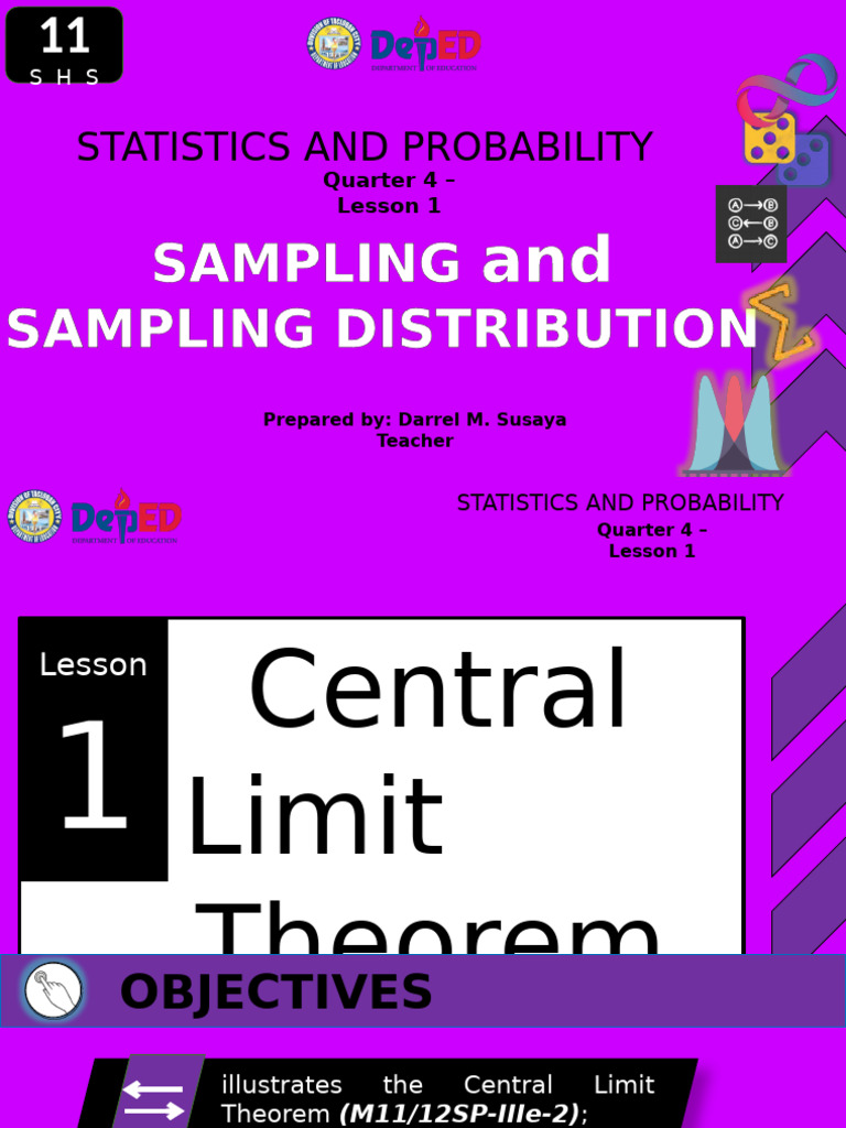Q4 L1 Central Limit Theorem | PDF | Variance | Normal Distribution