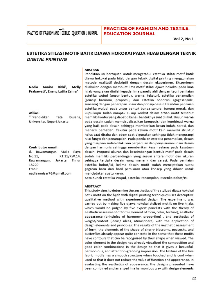 ESTETIKA_STILASI_MOTIF_BATIK_DJAWA_HOKOKAI_PADA_HI | PDF