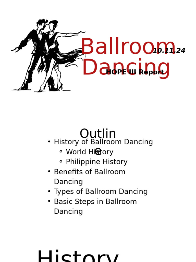 Hope 3 Report Ballroom Dancing | PDF | Ballroom Dance | Dances