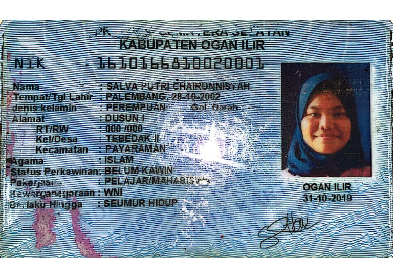 KTP - Salva Putri Chairunnisyah | PDF