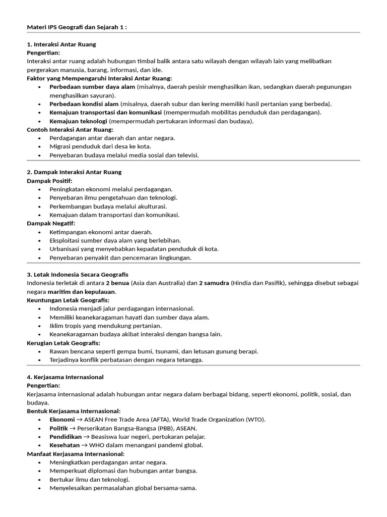 Materi Geo Dan Sej Olimp IPS SMAN 4 | PDF