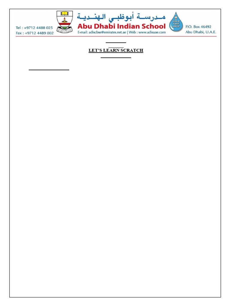 WORKSHEET - Grade 3 (SCRATCH3.0) | PDF | Scratch (Programming Language ...