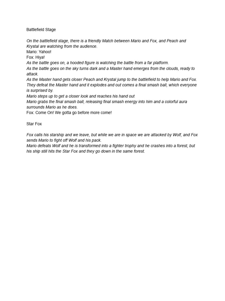Ultra Smash Bros Awakening Battle | PDF