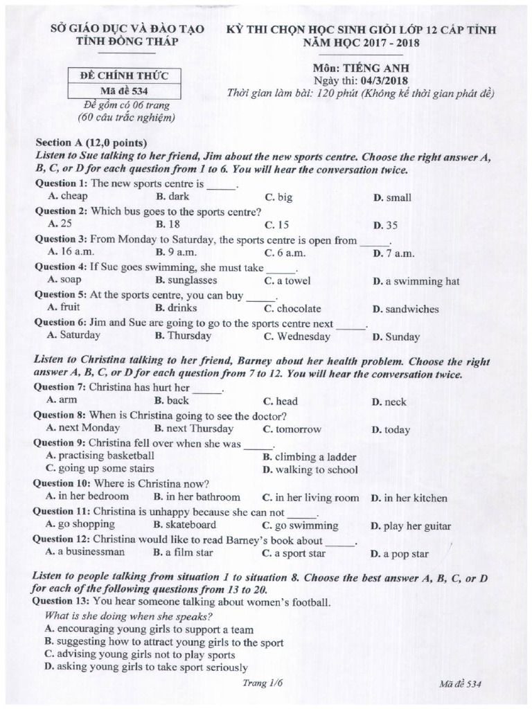 de-thi-hoc-sinh-gioi-tieng-anh-12-cap-tinh-nam-2017-2018-so-gddt-dong-thap-trang-đã nén | PDF