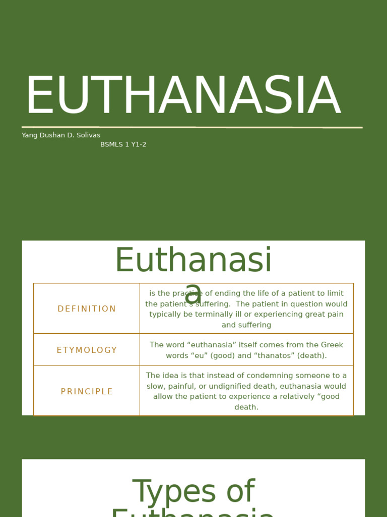 Euthanasia | PDF