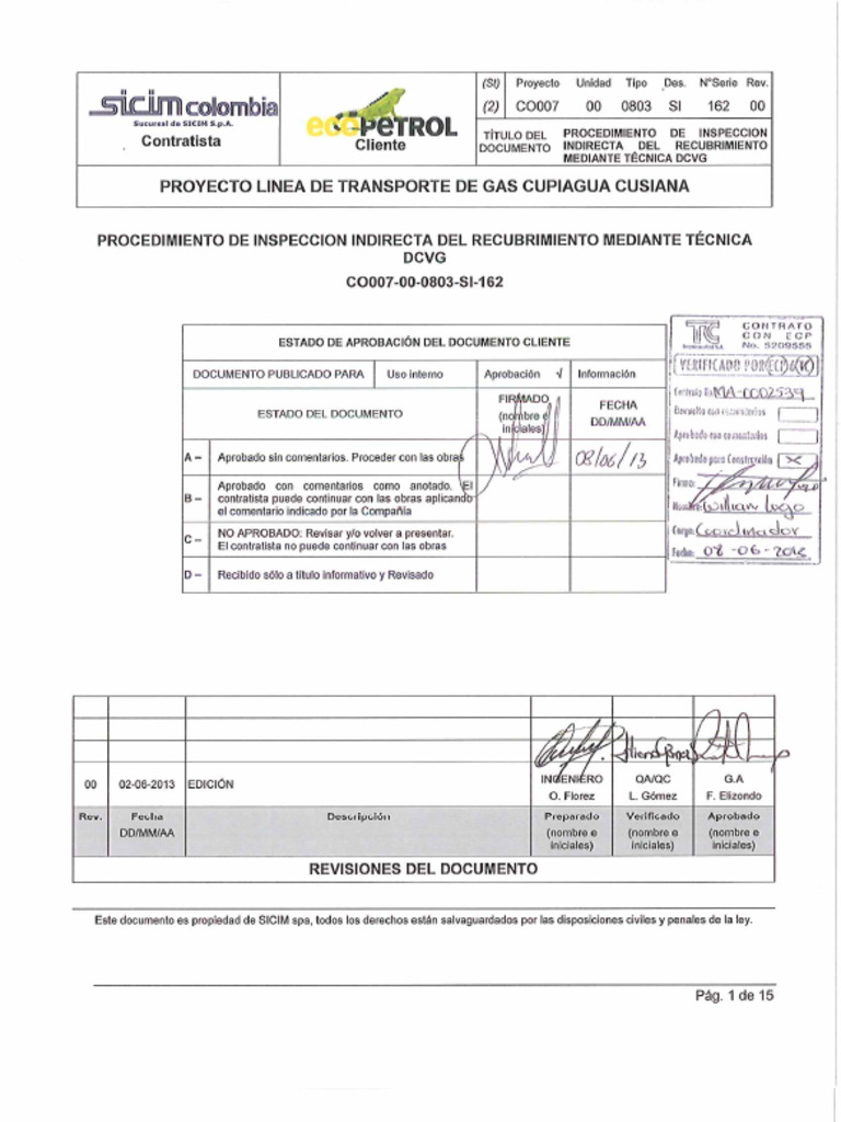 Procedimiento DCVG | PDF