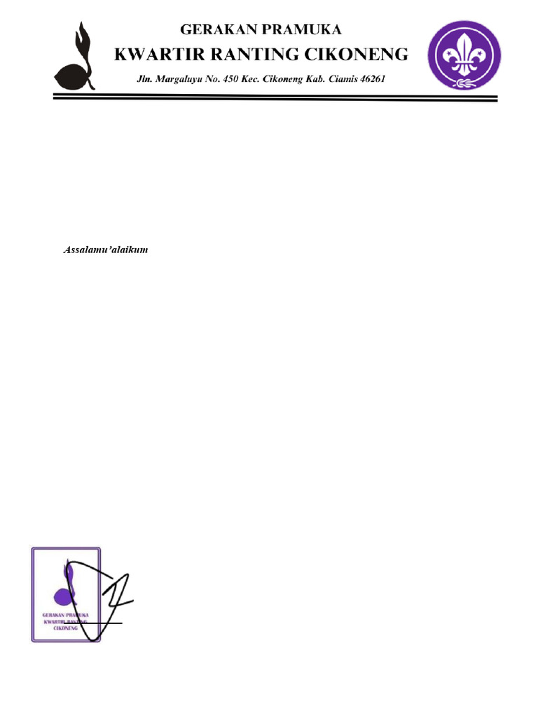 Surat Undangan Upacara Pelantikan DKR Dan Pemateri DKC | PDF