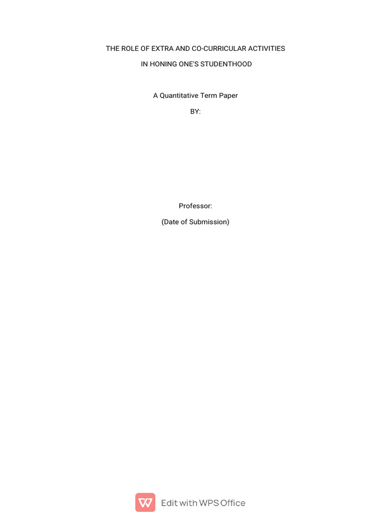 The Role Eme of Extra and Co-Founder Curricular | PDF