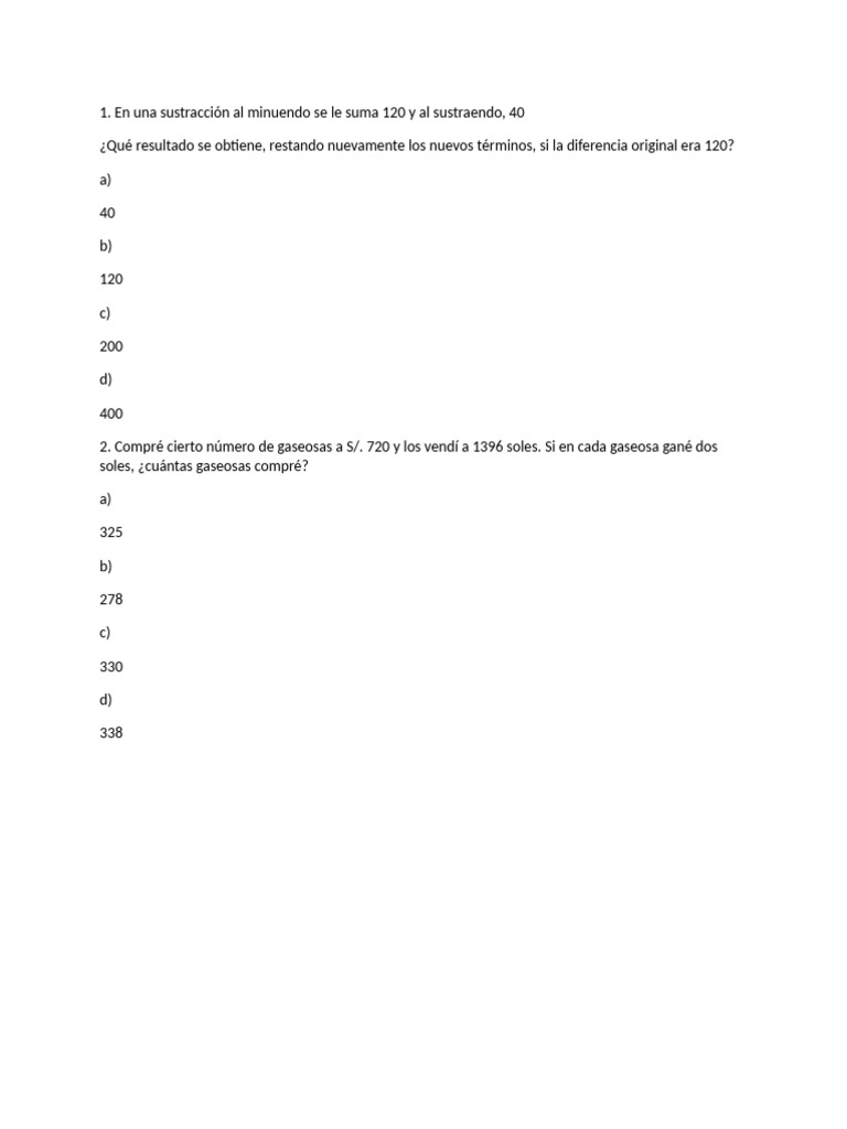 Ejercicios Sin Resolver | PDF