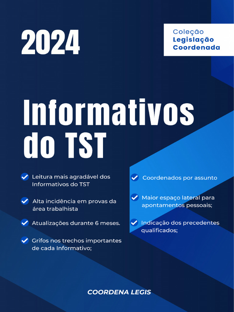 Informativos TST 2024 | PDF | Constituição | Lei Trabalhista
