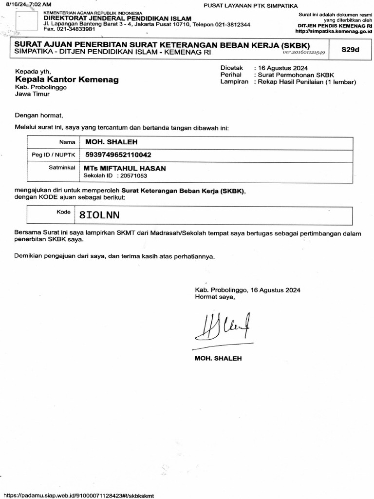 Moh Shaleh s29d | PDF