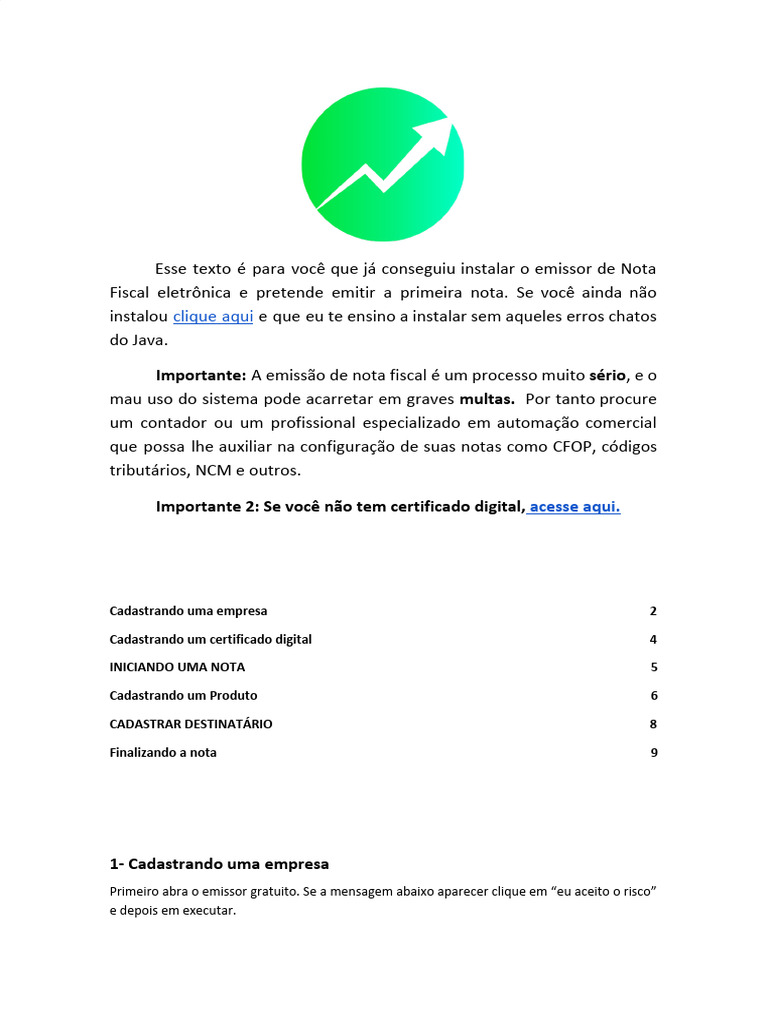 Como Emitir Uma Nota Fiscal No Emissor Gratuito Do SEBRAE - Mtodo Super ...