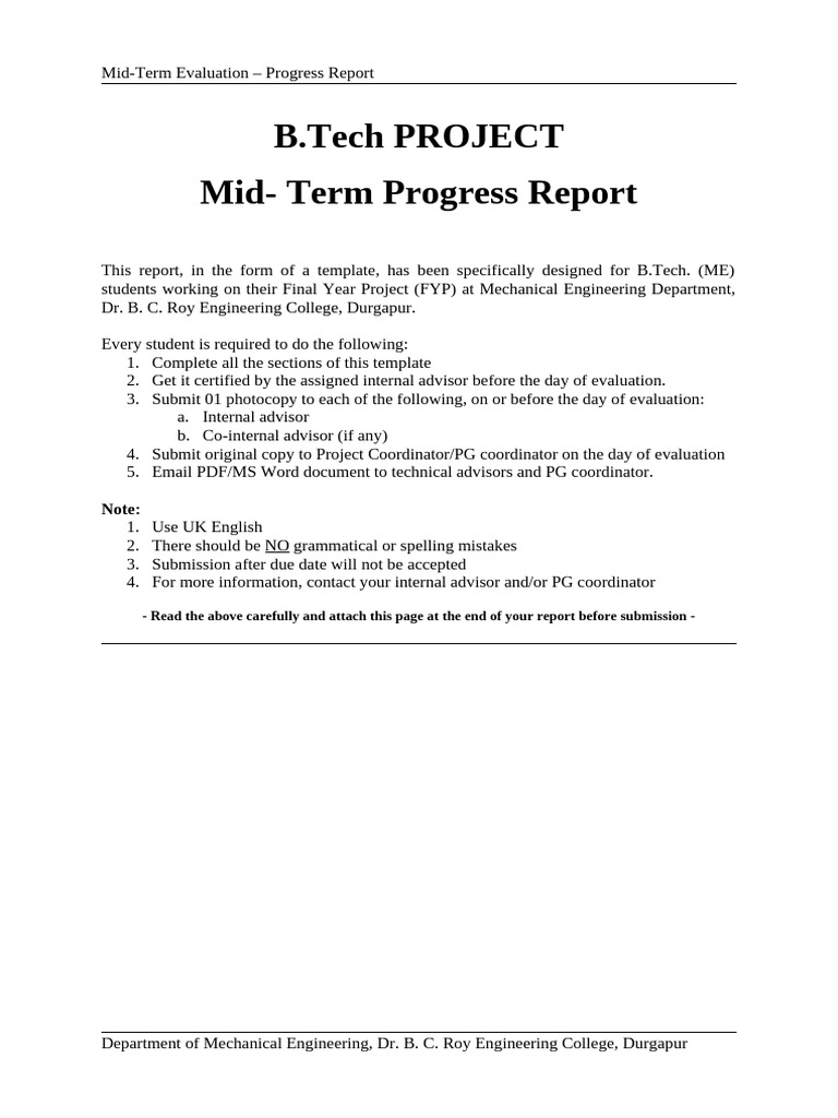 Progress Report guide for Project_MidSem | PDF | Robot | Robotics