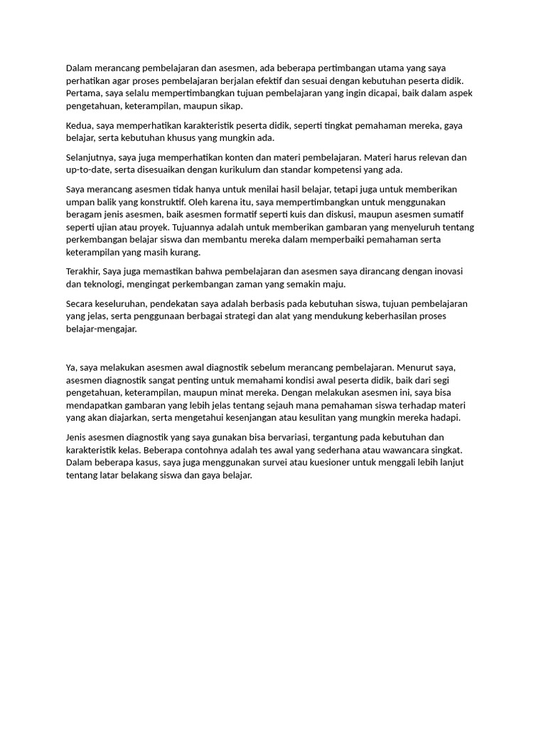 Merancang Pembelajaran Inklusif dan Efektif | PDF