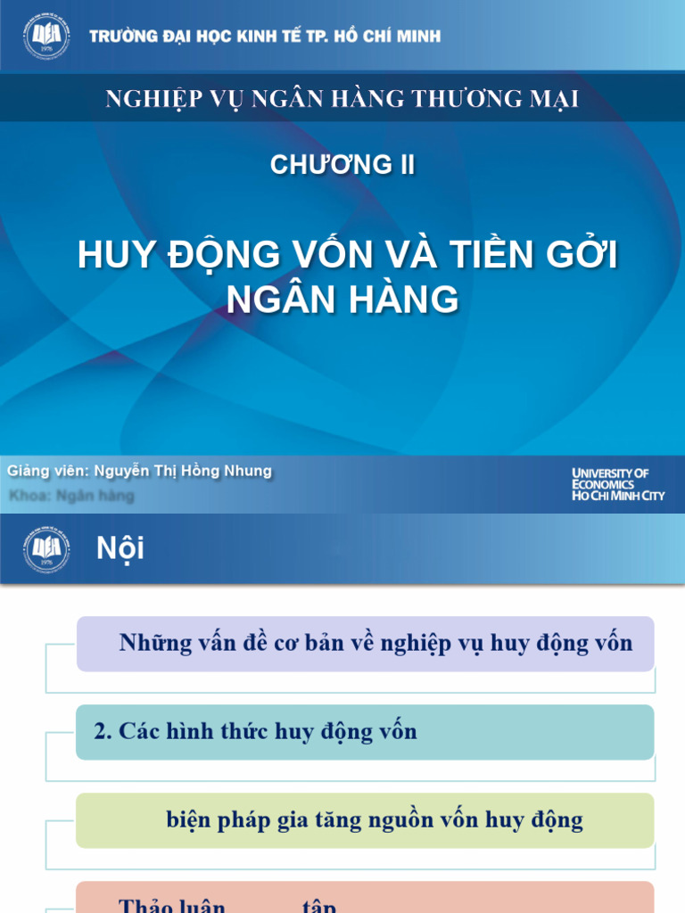 C2- C3 -Huy động vốn và Tiền gởi - 2024 | PDF