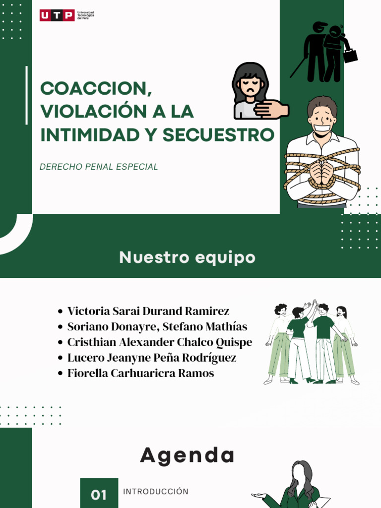 Coaccion, Violacion A La Intimidad, Secuestro | PDF | Violación | Secuestro