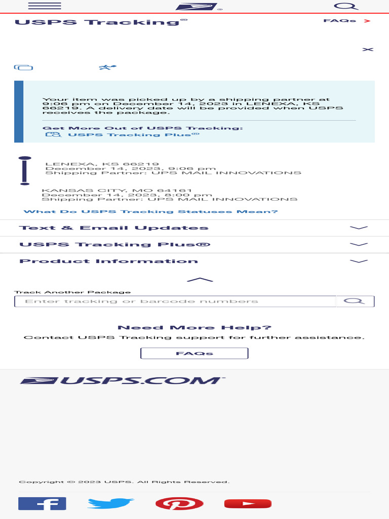 USPS.com® - USPS Tracking® Results | PDF | United States Postal Service ...