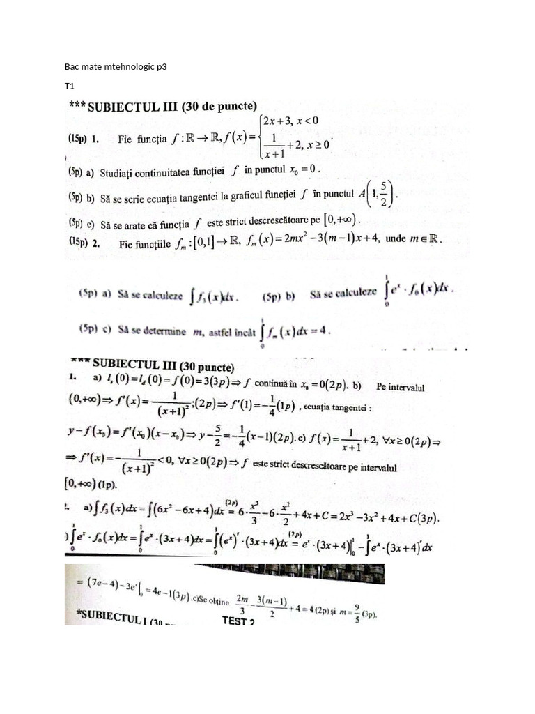 Bac Mate Mtehnologic p3 | PDF