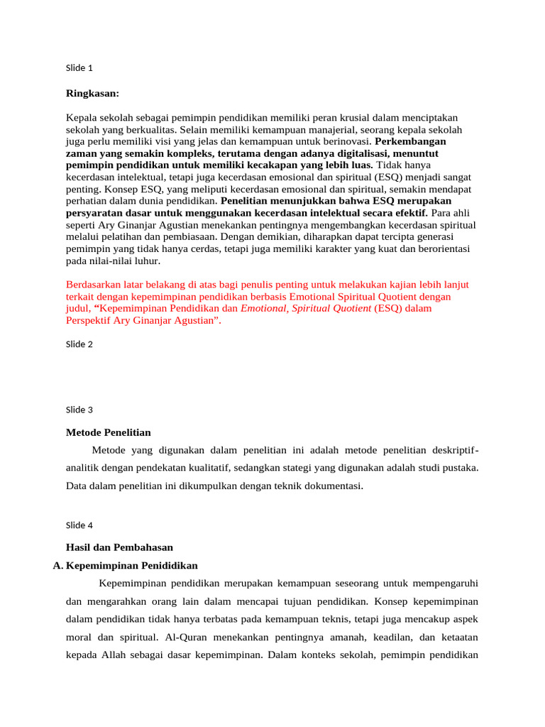 Bahan PPT MUKHASIN | PDF