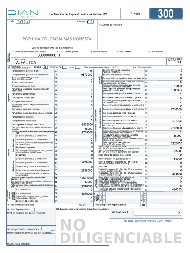 Declaración IVA: Ingresos y Compras | PDF | Impuestos | Impuesto al valor agregado