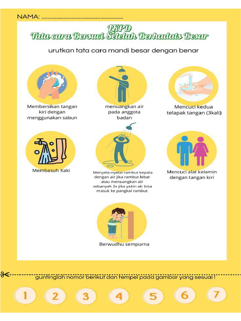 LKPD Fiqih Kelas 4 Mandi Wajib | PDF