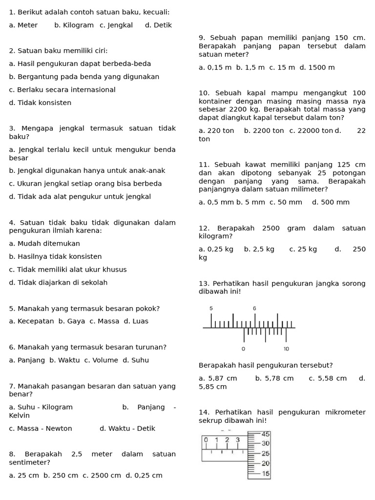 Besaran Massa Jenis Dan Suhu - 18 Nov 2024 | PDF