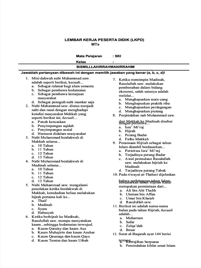 LKPD PDF LKPD Ski | PDF