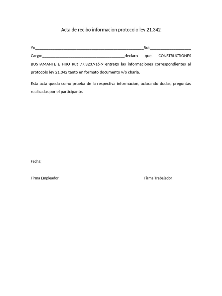 Difusion Protocolo Ley 21.342 | PDF