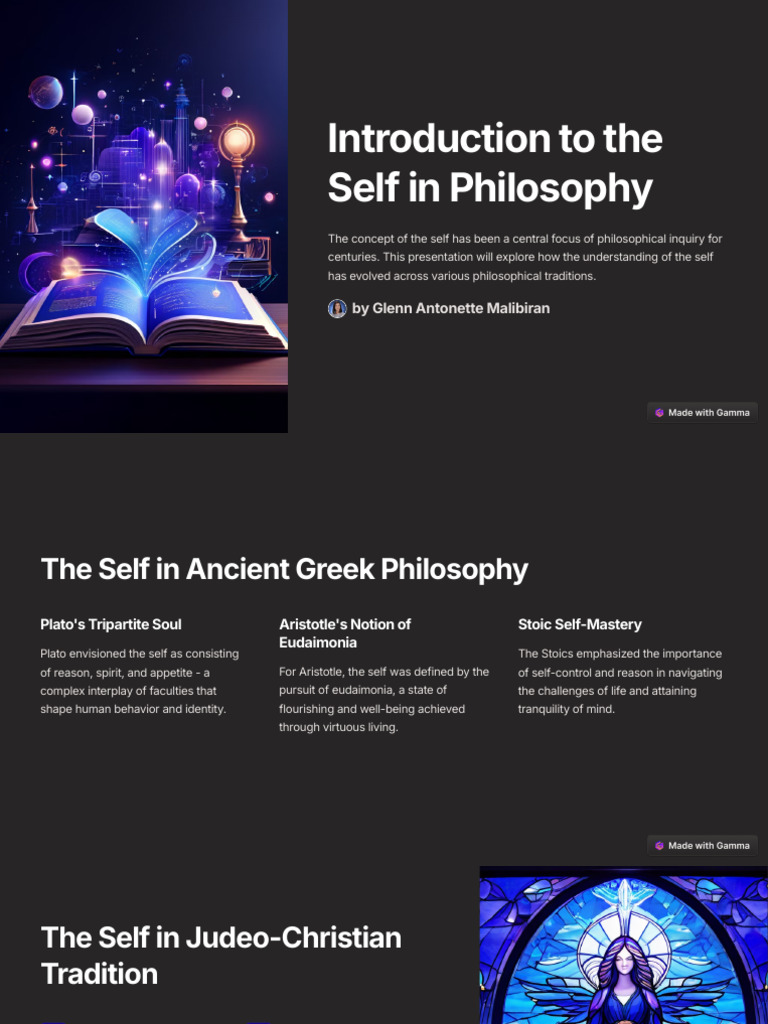 Evolution of the Self in Philosophy | PDF | Existentialism | Hermeneutics