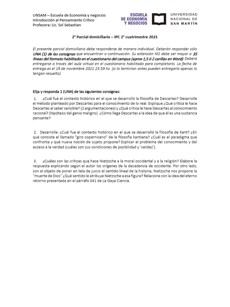 Segundo Parcial 2C IPC 2021 | PDF