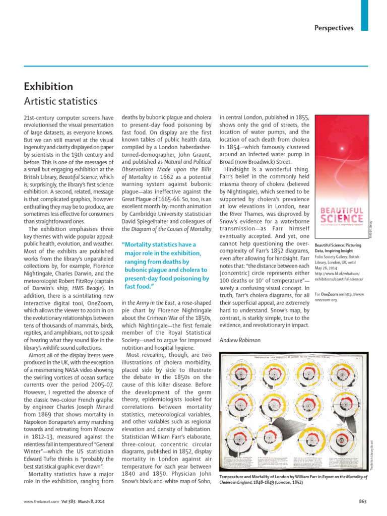 Artistic-Statistics Lancet | PDF | Statistics | Charles Darwin