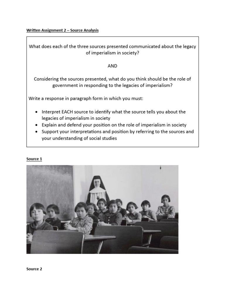 Written Assignment 2 - Source Analysis (2024S1) | PDF