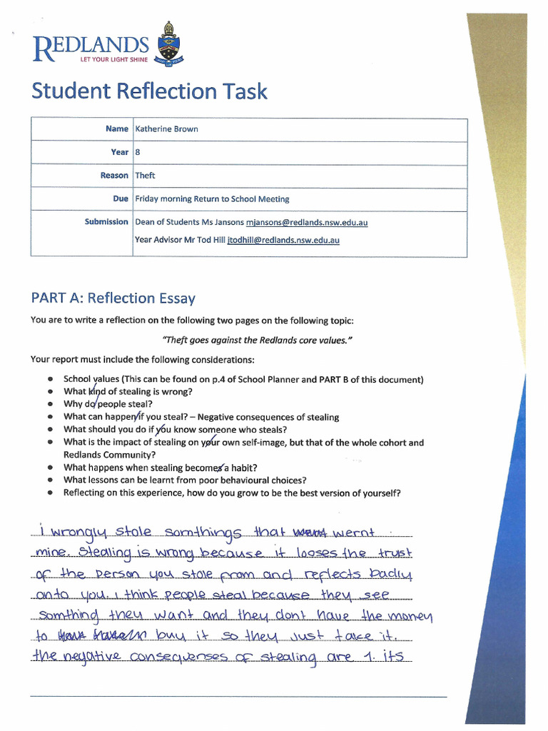 Kate Brown Reflection 21MAR24 | PDF