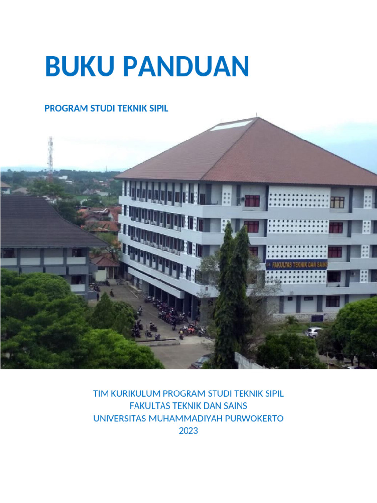 Buku Panduan Prodi Teknik Sipil 2023 (Edisi 2024) | PDF