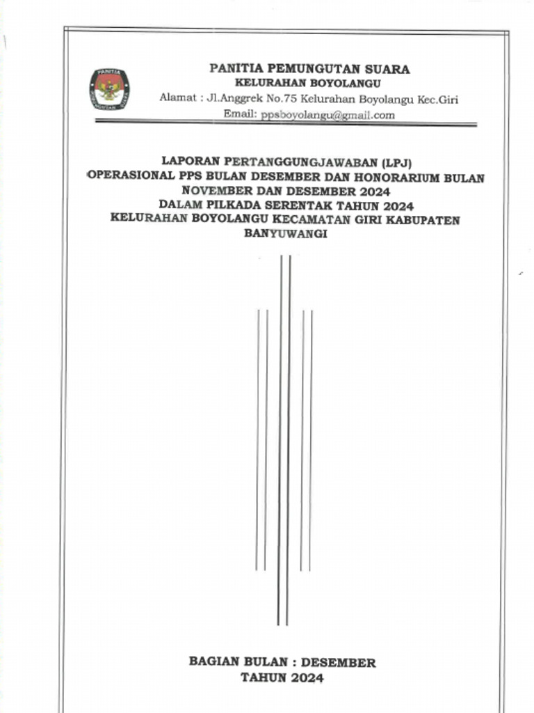 SPJ Operasional Desember | PDF