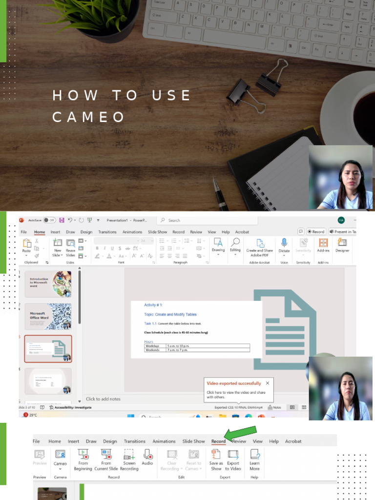 How To Use Cameo | PDF