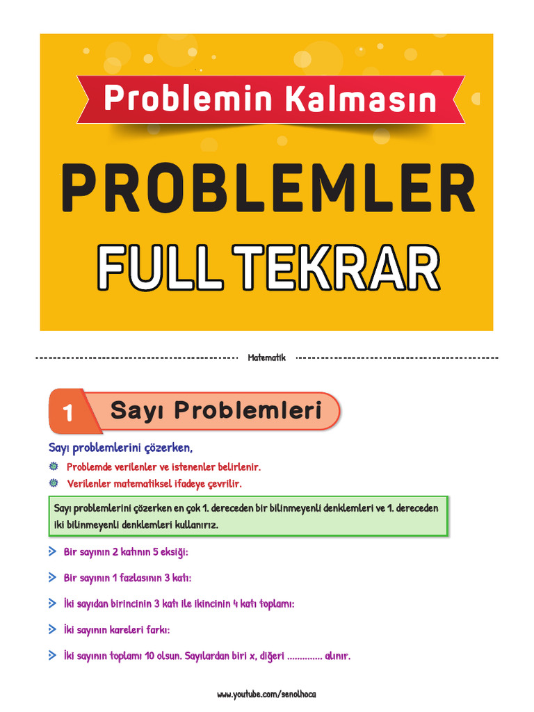 Tyt 2023 Problemler Full Tekrar | PDF