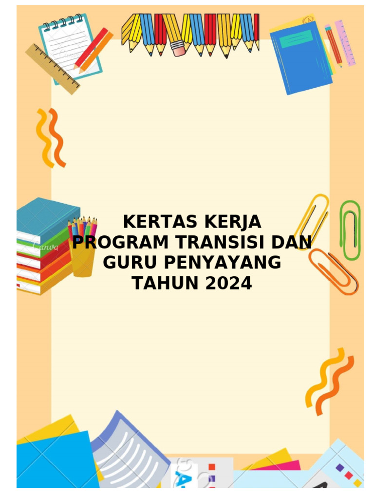 Kertas Kerja Minggu Transisi 2024 | PDF