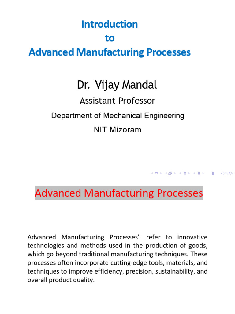 Overview of Advance Manufacturing Processes | PDF | Laser ...